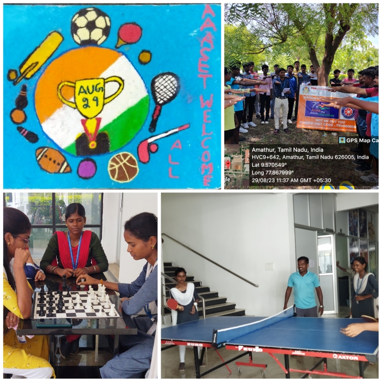 National Sports Day Celebration on 29.08.2023 – AAA College of ...