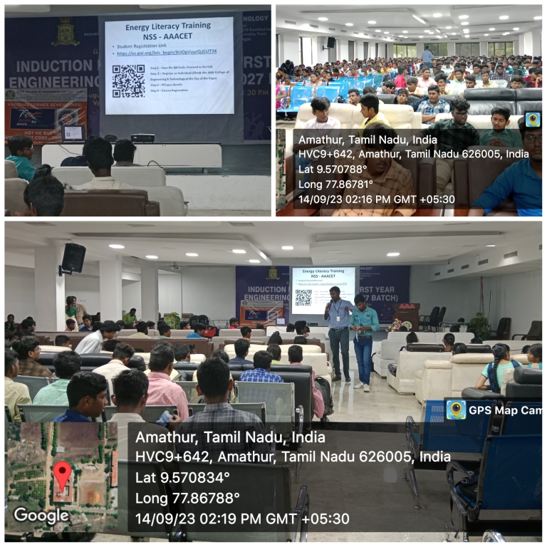 Energy Literacy Training on 14.09.2023 – AAA College of Engineering ...