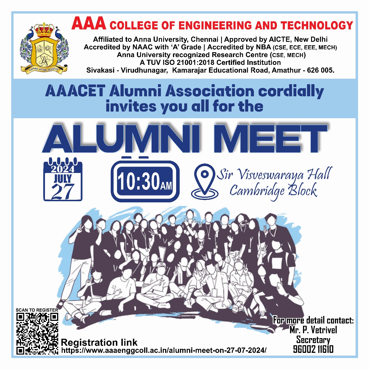 Alumni Meet on 27.07.2024 – AAA College of Engineering & Technology ...